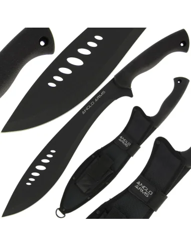 Anglo Arms Machete 004 - 20" Machete with Rubber Handle and Case (0...