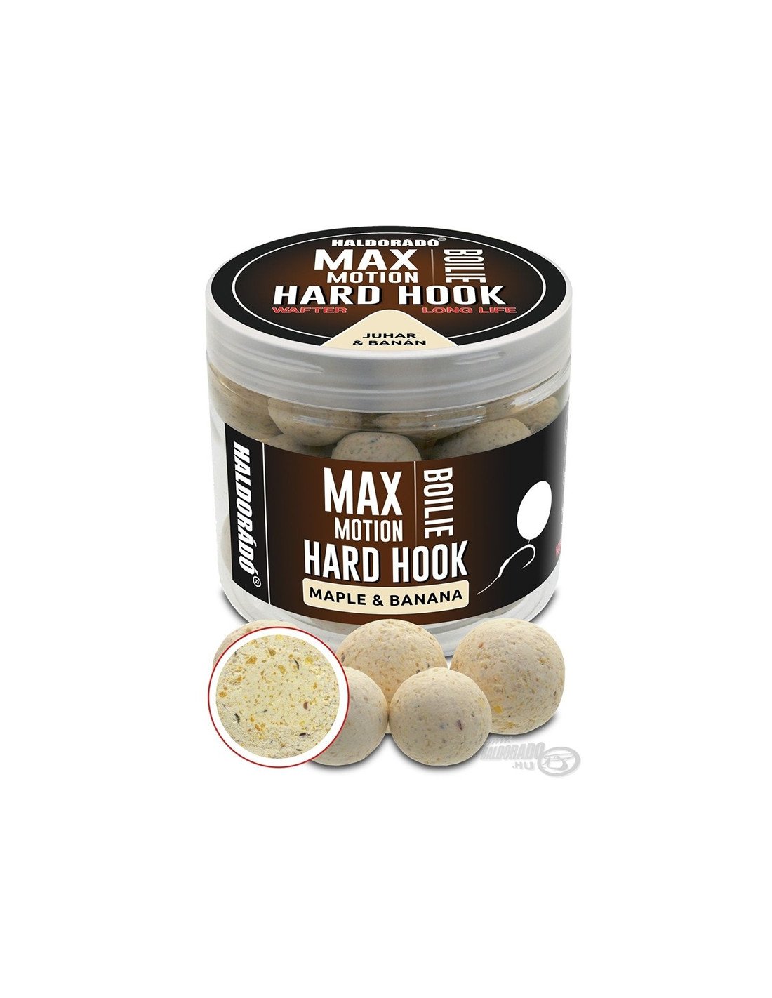 HALDORÁDÓ MAX MOTION Boilie Hard Hook Wafter - Kókusz & Tigrismogyo